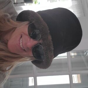 Accessories | Sheared Beaver Fur Suede Bucket Foldable Brim Hat | Poshmark